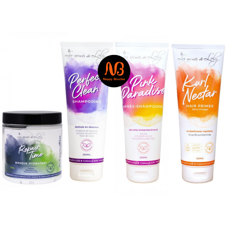 Les Secrets de Loly Pack Soin Embellisseur Nourrissant Cheveux Secs Les Secrets de Loly Pack Soin Embellisseur Nourrissant Cheveux Secs