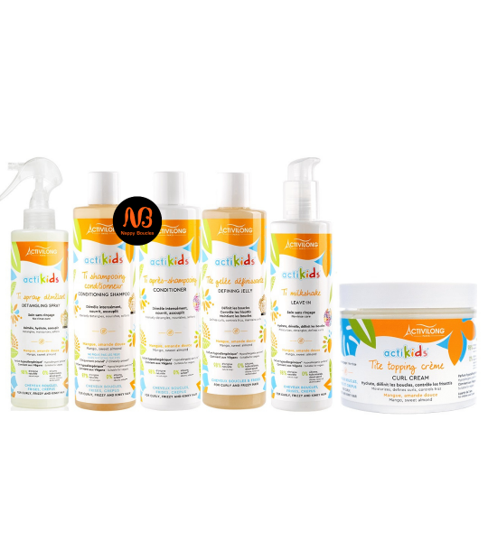 ACTIKIDS ACTIVILONG GAMME SOIN POUR CHEVEUX ENFANT CREPUS BOUCLES